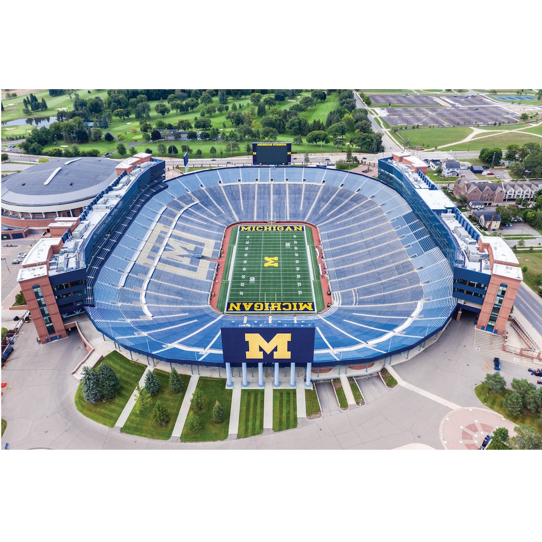 Michigan Stadium Aerial View Photo | U of M Aerial Photography ...