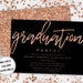 Rose Gold Graduation Party Invitation | Rose Gold Grad Party Invitation ...