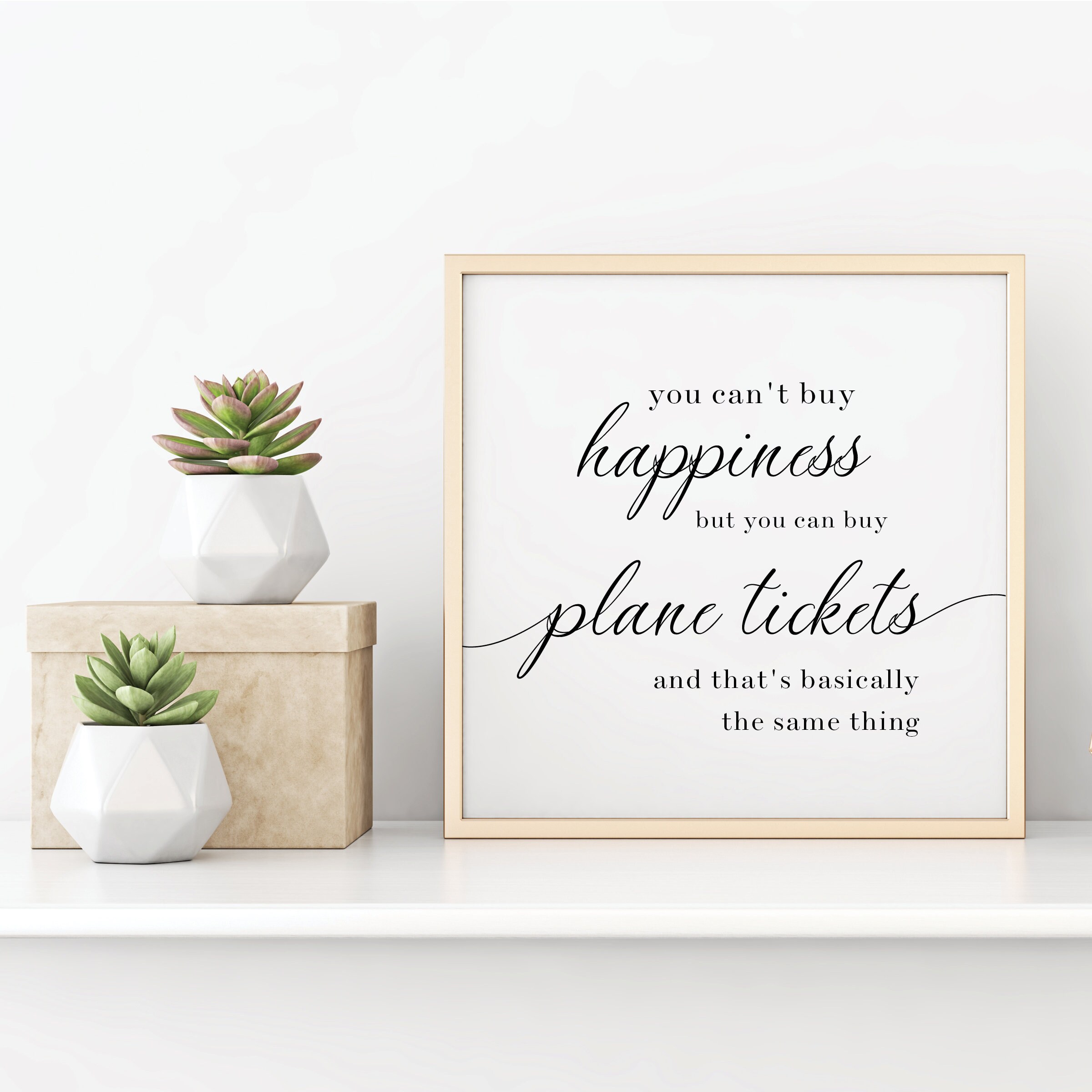 Printable Travel Quotes, You Can't Buy Happiness but You Can Buy Plane ...