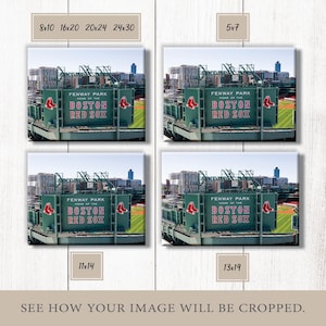 Red Sox Canvas, Fenway Park Downtown Boston | Fenway Park Canvas ...