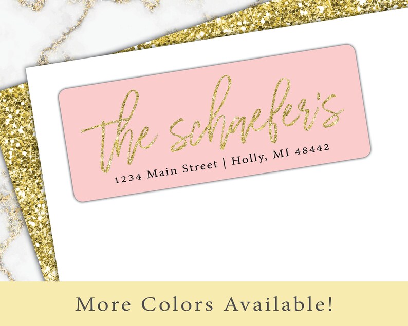 Gold Return Address Labels Simple Return Address Labels Gold - Etsy