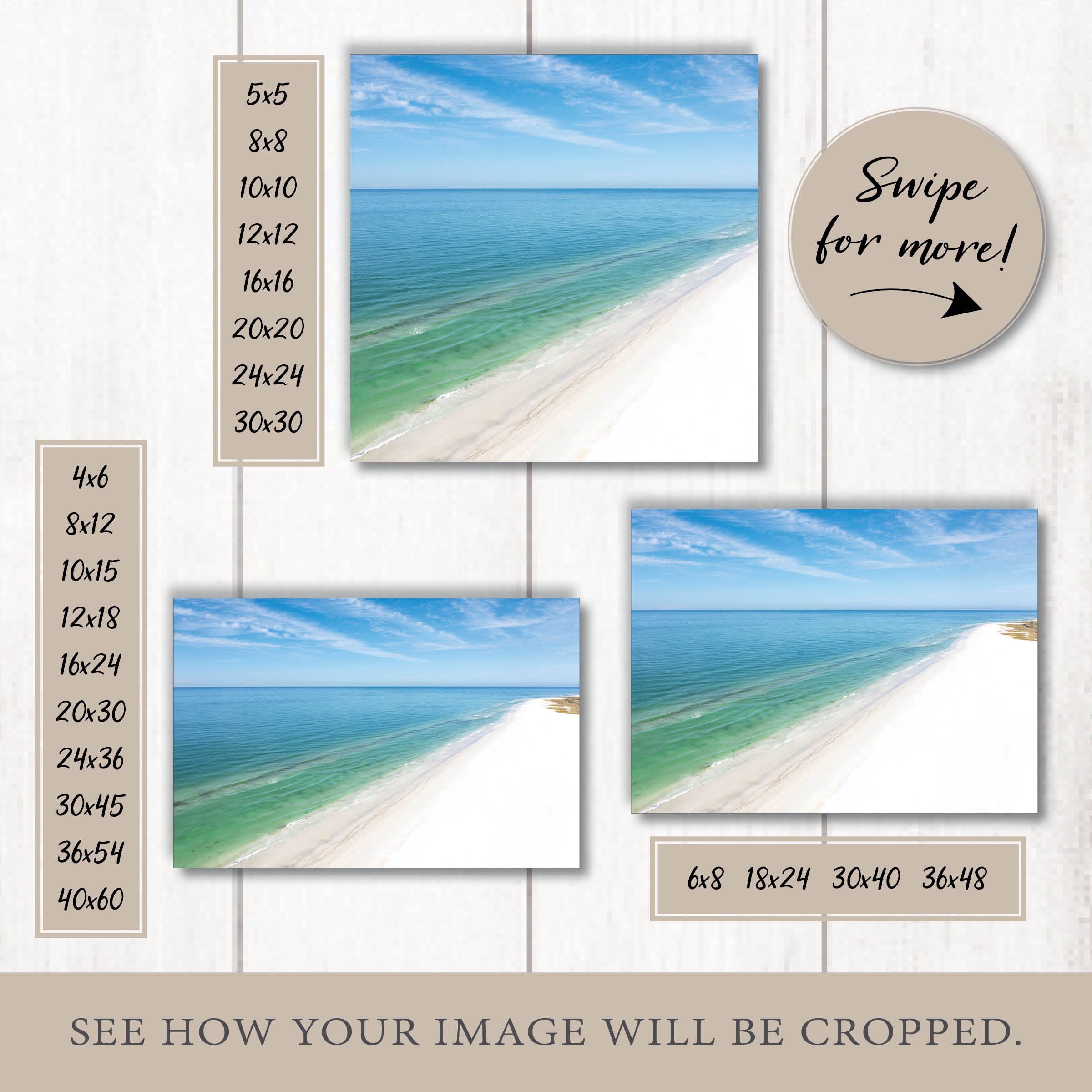 Siesta Key Beach Aerial Photo Landscape Siesta Key Beach | Etsy