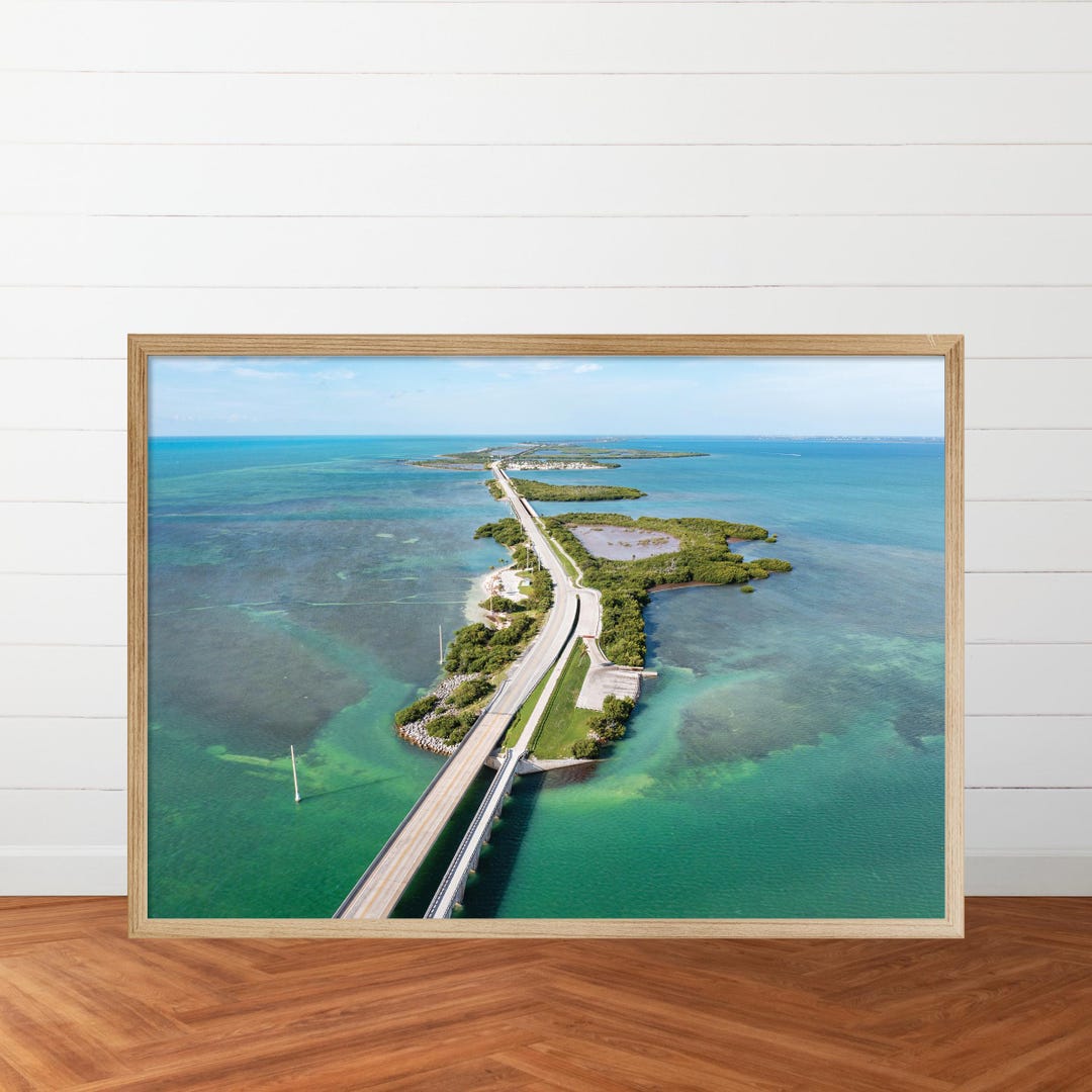 Little Duck Key Aerial View Photo, Florida Keys Seven Mile Bridge, 7 ...