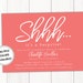 Shh It's a Surprise Party Invitation Printable | Surprise Party ...