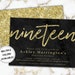 19th Birthday Invitation Gold Glitter | Nineteenth Birthday Invitation ...