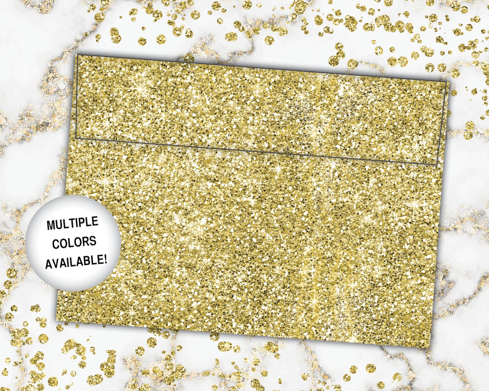 Rose Gold Glitter Envelopes Rose Gold Envelopes Template | Etsy