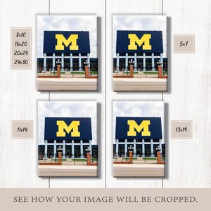 University of Michigan Canvas or Acrylic Wall Art | U of M Sign Wall ...
