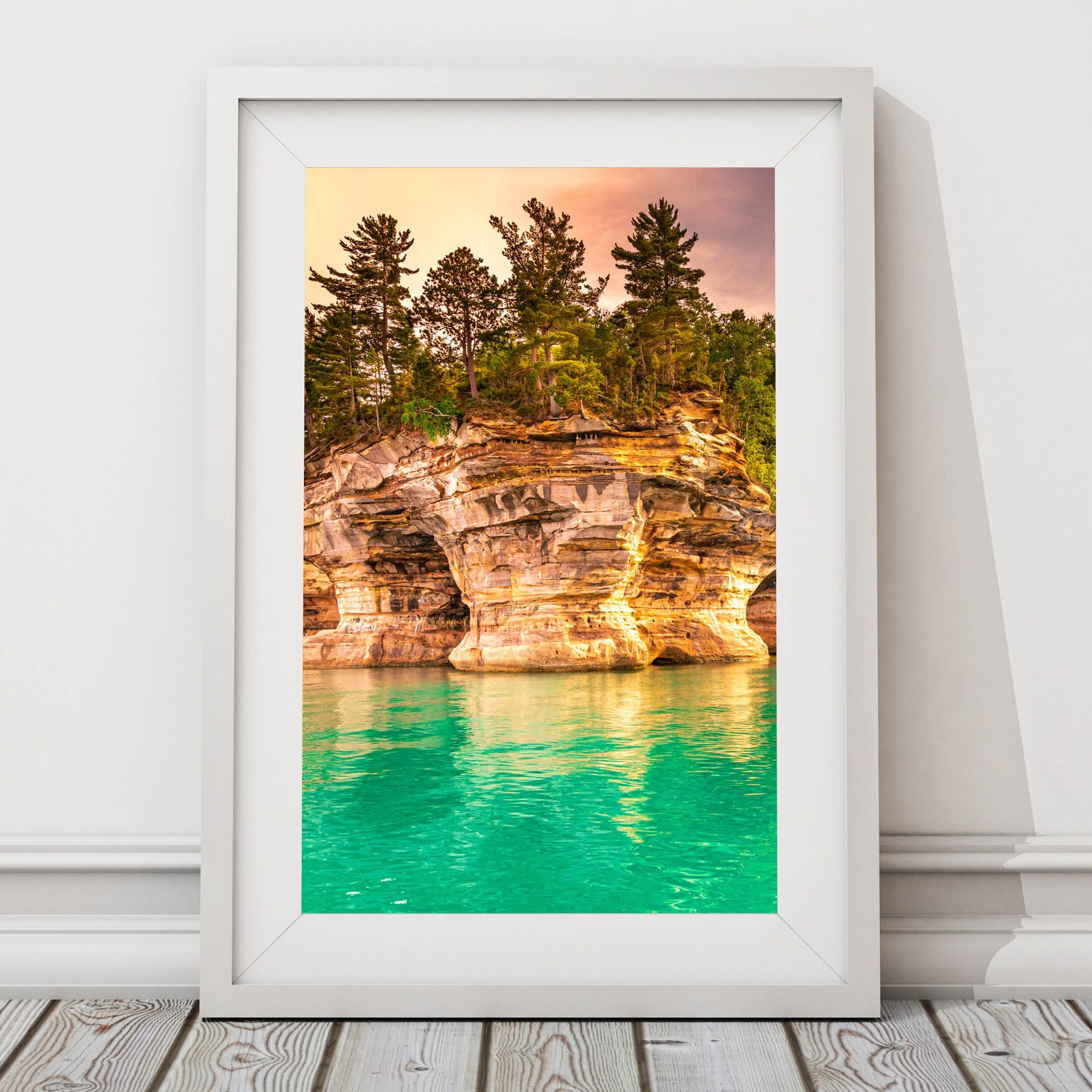 Pictured Rocks Sunset Cruise Photography UP Michigan - Etsy