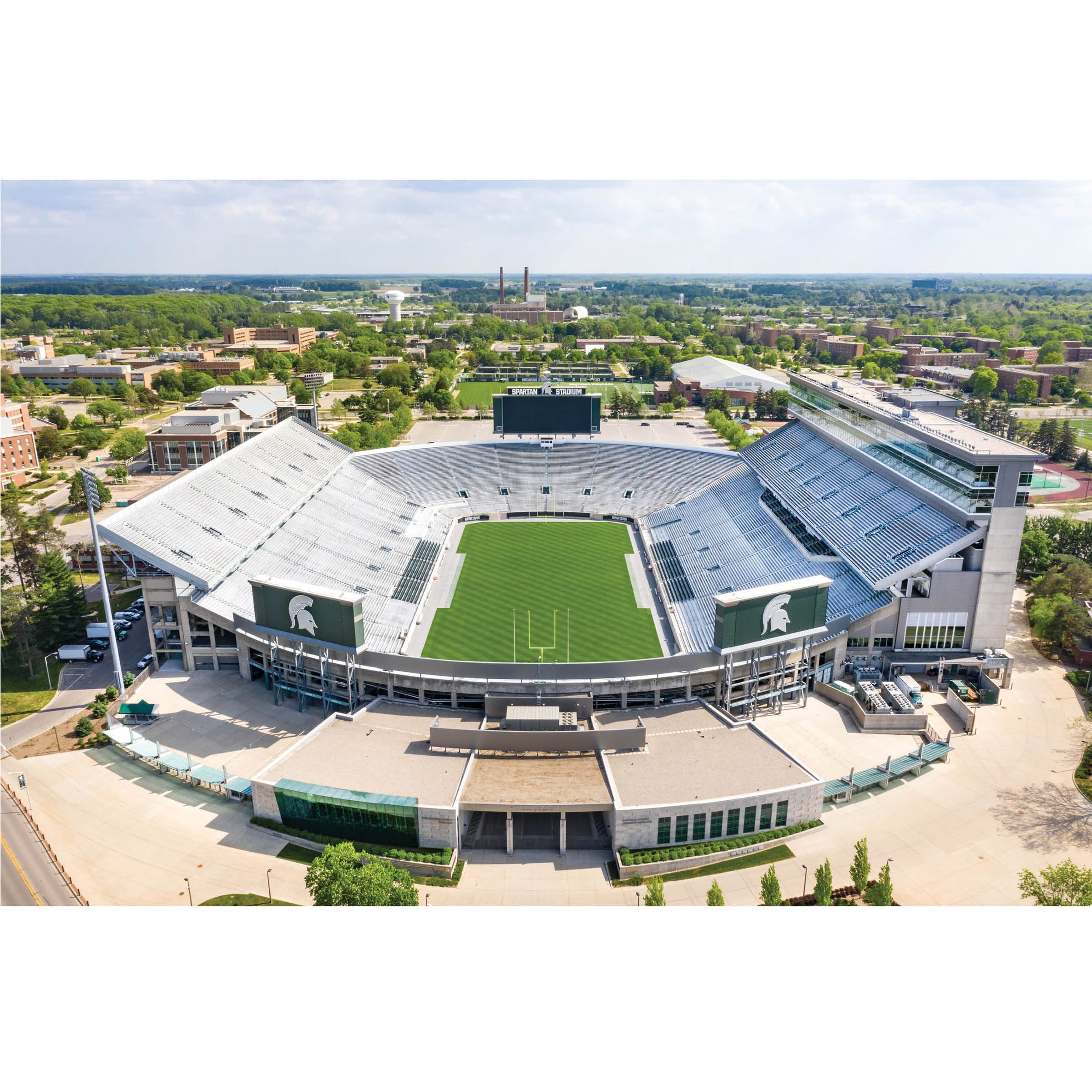 MSU Spartan Stadium Photography Michigan State University | Etsy