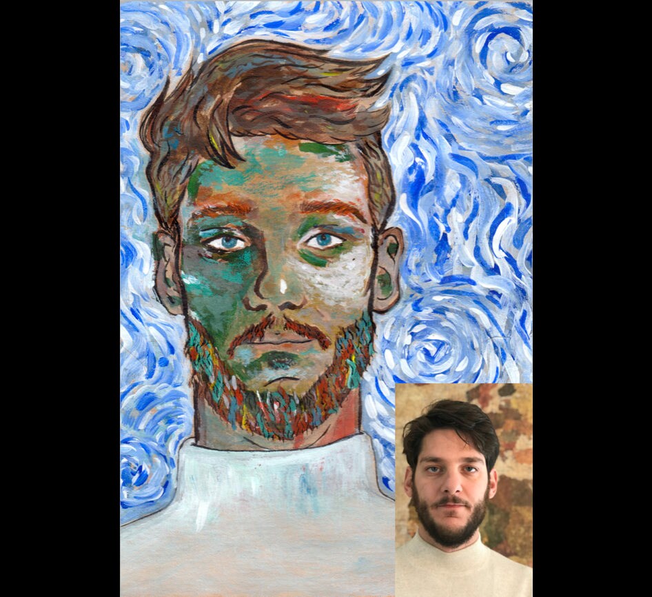 Van Gogh Style Custom Portrait, Original Watercolor Paint, Oil Paint ...