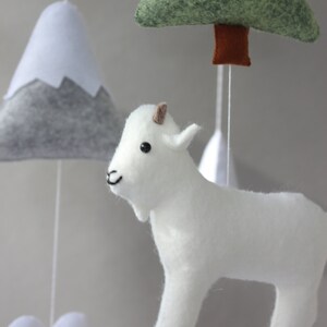 Baby Mobile, Goat Mobile, Baby Mobile Woodland, Trees Mobile, Baby ...