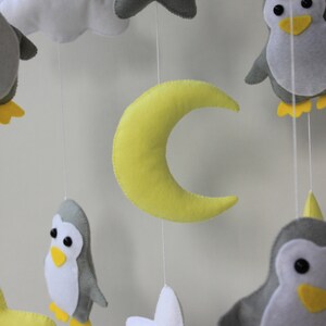 Nursery Mobile, Penguin Baby Shower, Winter Wall Decor, Penguin Baby ...