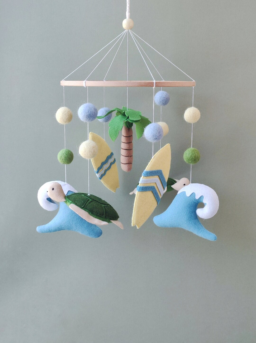 Mobile Baby, Crib Mobile, Ocean Baby Mobile, Surfboard Baby Mobile ...