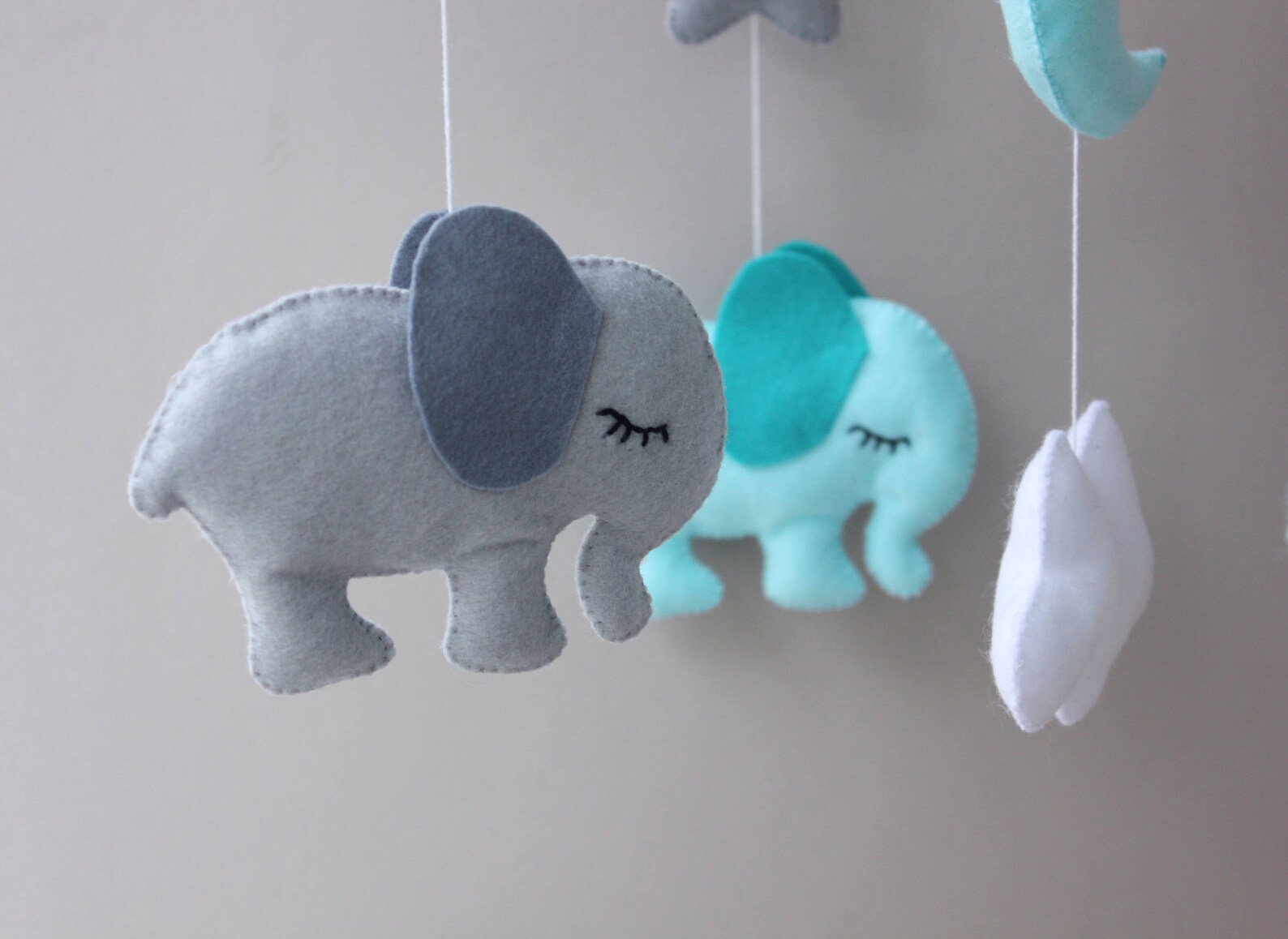 Elephant Baby Mobile, Elephant Crib Mobile, Elephant Nursery, Elephant ...