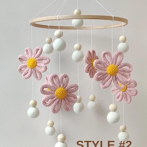 Baby Mobile, Flower Baby Mobile, Baby Girl Mobile, Baby Girl Nursery ...