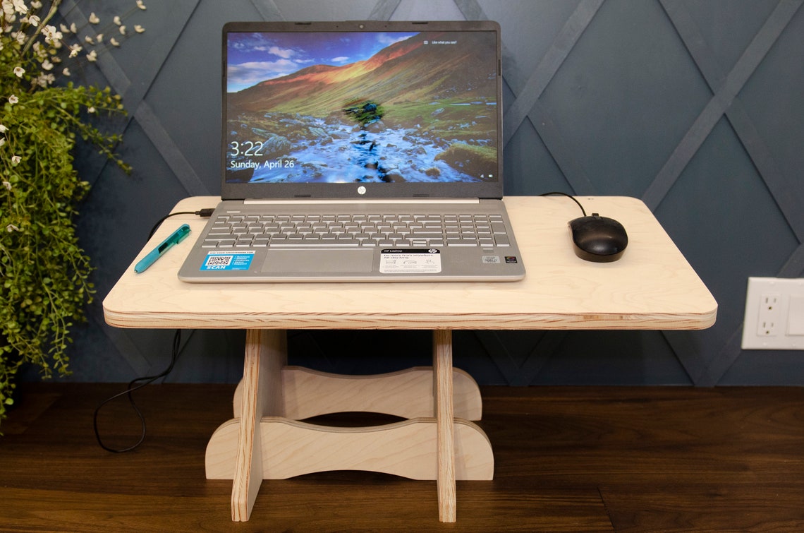 Stand up / Standing Desk for Laptop Home Office. Great for | Etsy