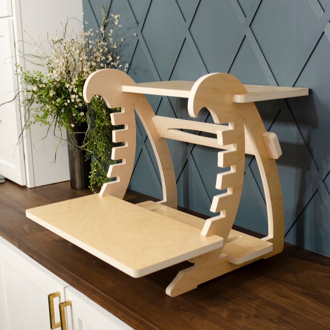 Stand up / Standing Desk With Wave / Shark Sides. Home Office. - Etsy