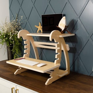 Stand up / Standing Desk With Wave / Shark Sides. Home Office. Great ...