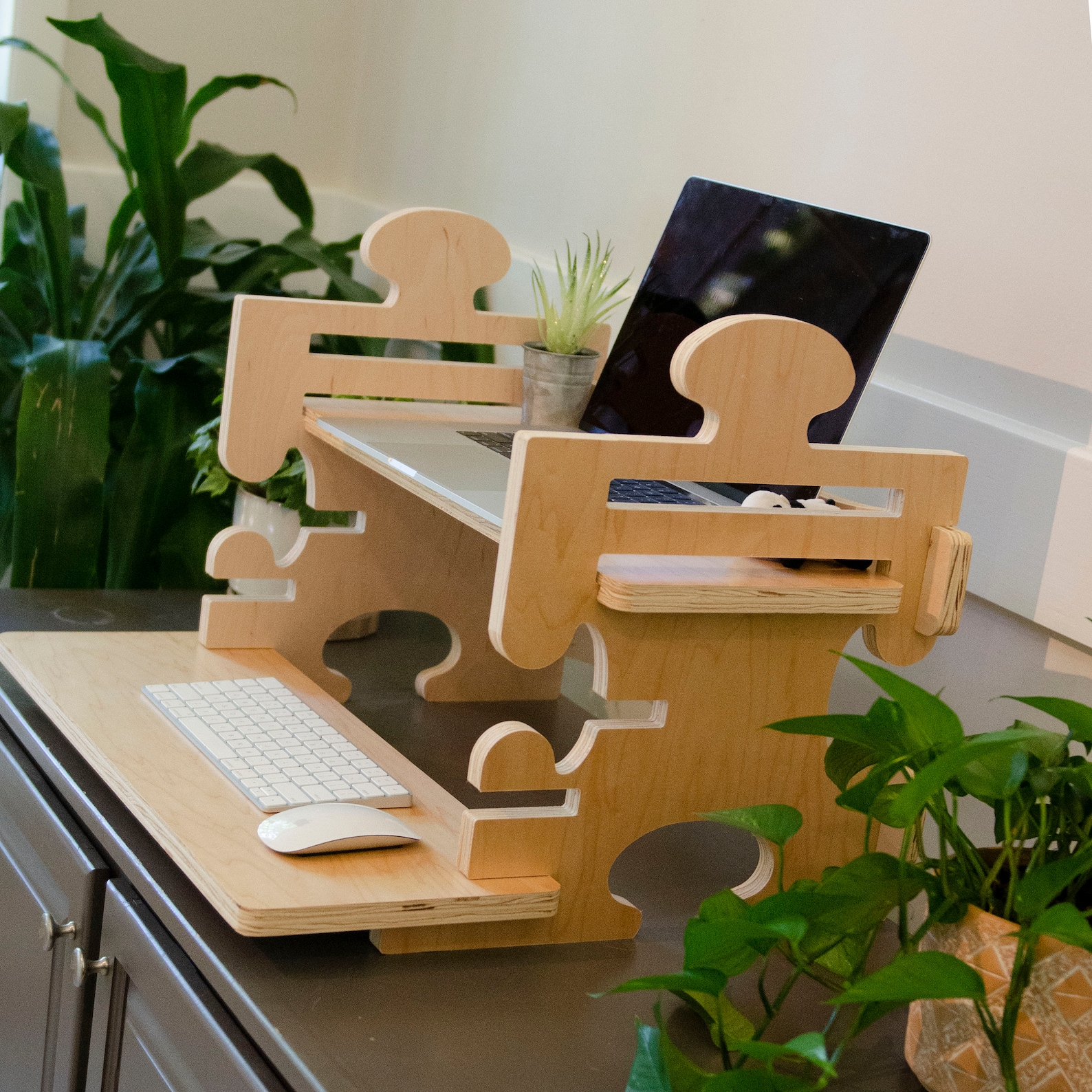 Stand Up / Standing Desk for Home Office. Puzzle designed | Etsy
