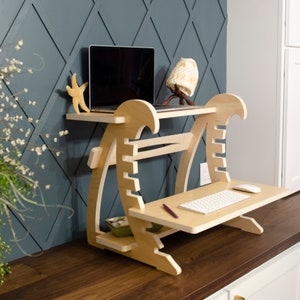 Stand up / Standing Desk With Wave / Shark Sides. Home Office. Great ...