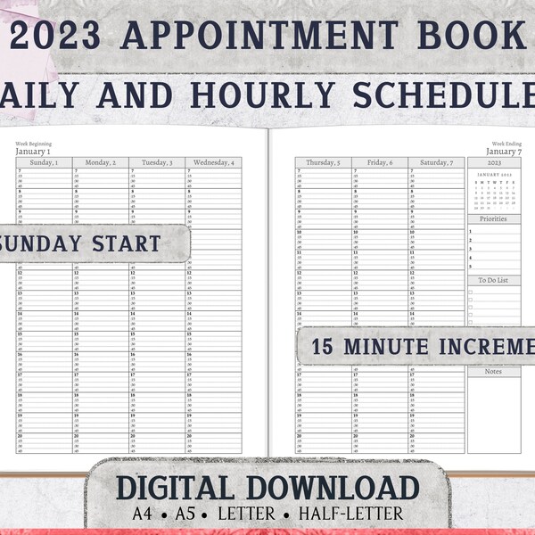 2023 2024 Appointment Book - Etsy