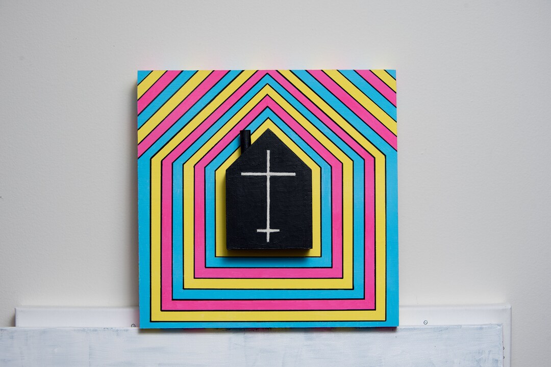 SUPREME Original Glow in the Dark Psychedelic Geometric - Etsy