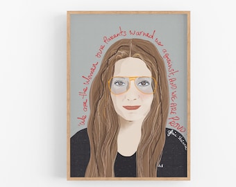 Gloria Steinem Poster - Etsy UK