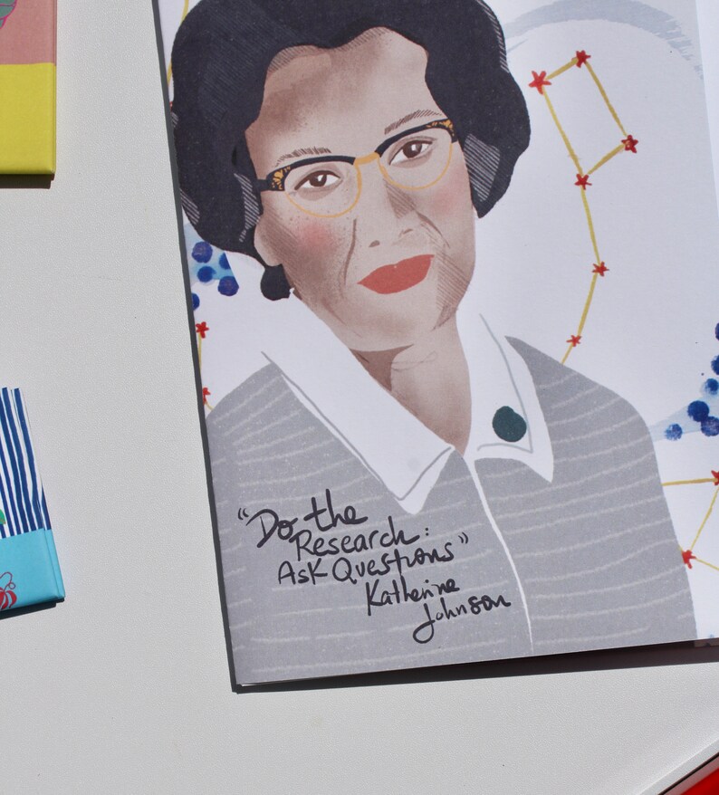 Katherine Johnson STEM Icon Art Print: Inspirational Wall Decor for ...