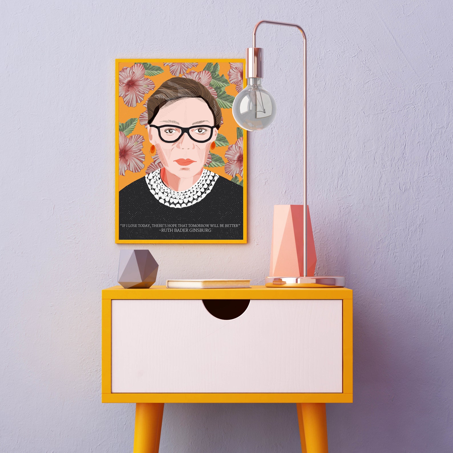 Notorious RBG Art Print Ruth Bader Ginsburg Cubicle Decor | Etsy