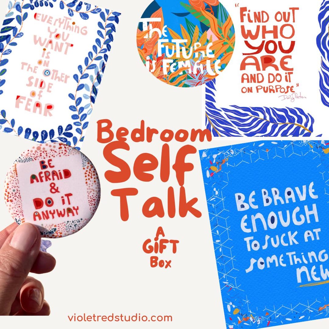 Motivational Wall Art Prints & Affirmation Magnets Gift Box - Etsy