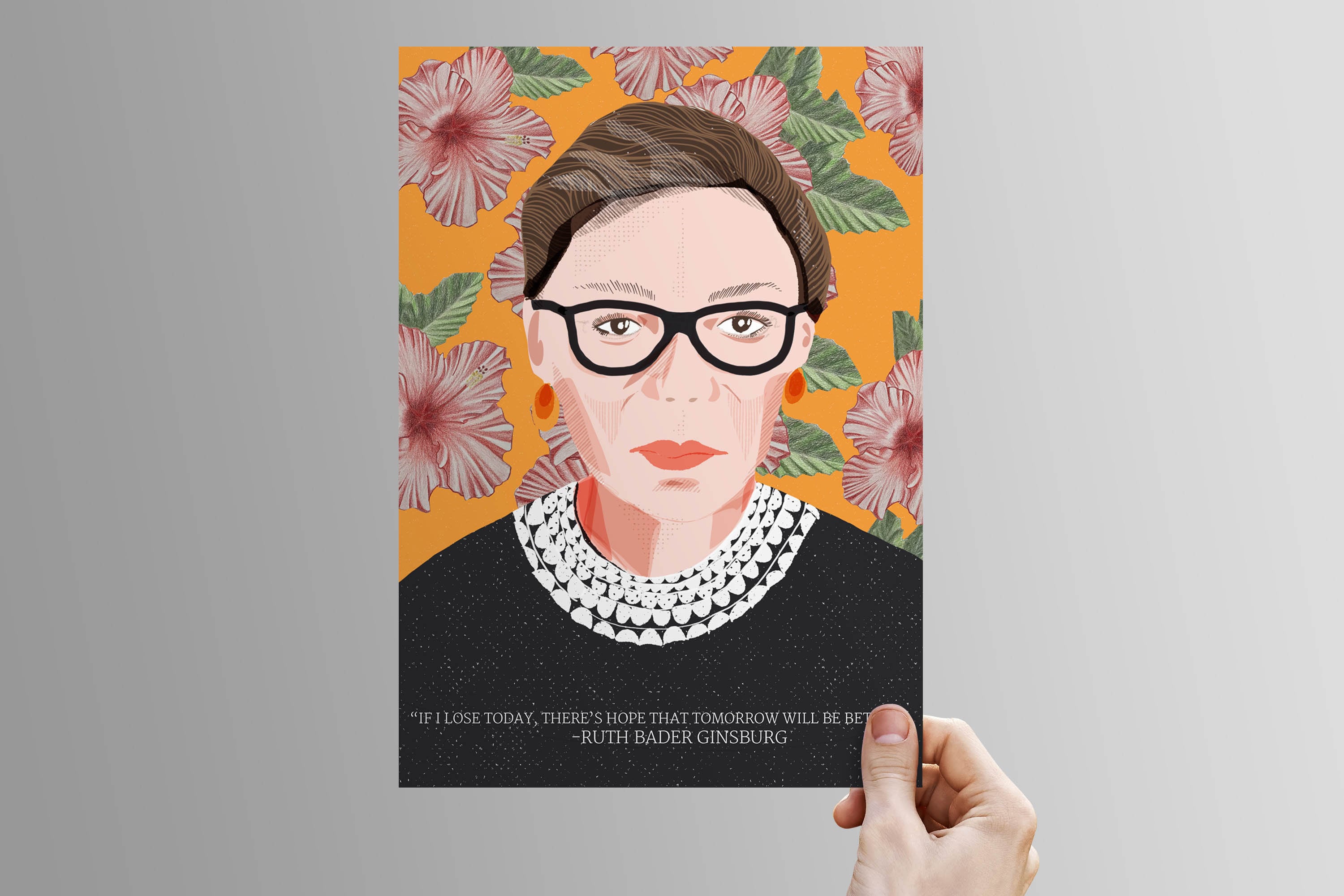 Notorious RBG Art Print Ruth Bader Ginsburg Cubicle Decor | Etsy