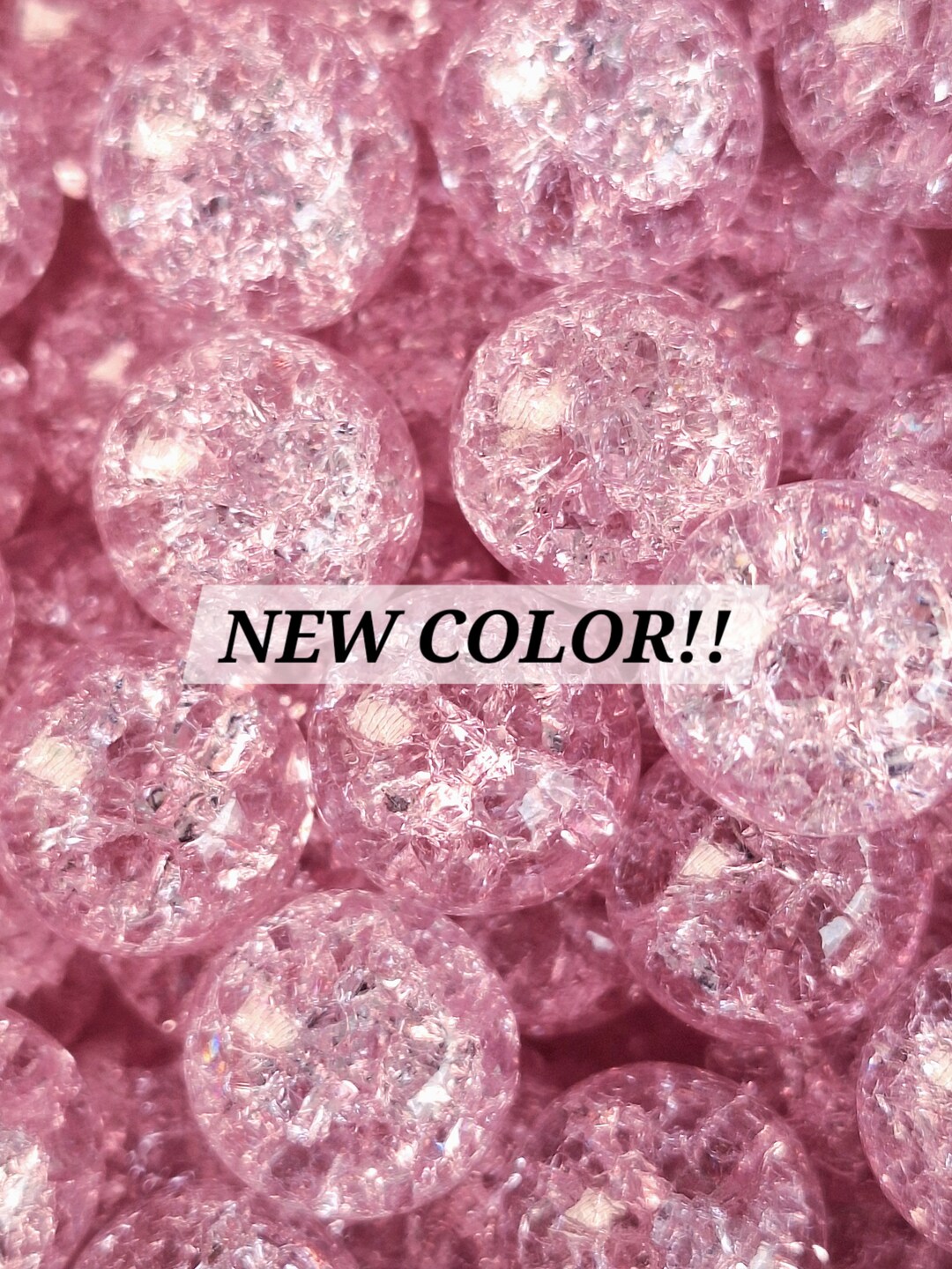 14mm - 10 Cracked Marbles, Fried Marbles, 'pinkish Lilac" Cracked Fried ...