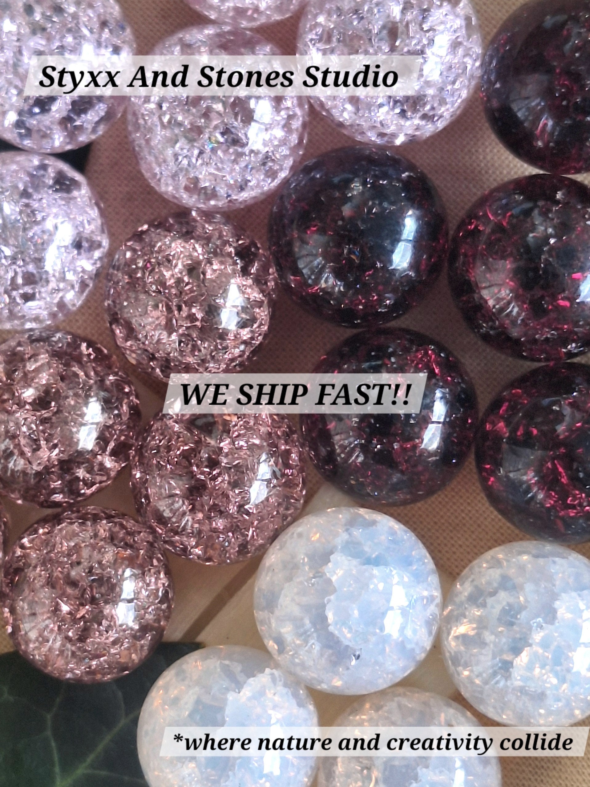 14mm - 20 Pcs. 'we Got Game' Vineyard Edition, Cracked Marbles, Fried ...