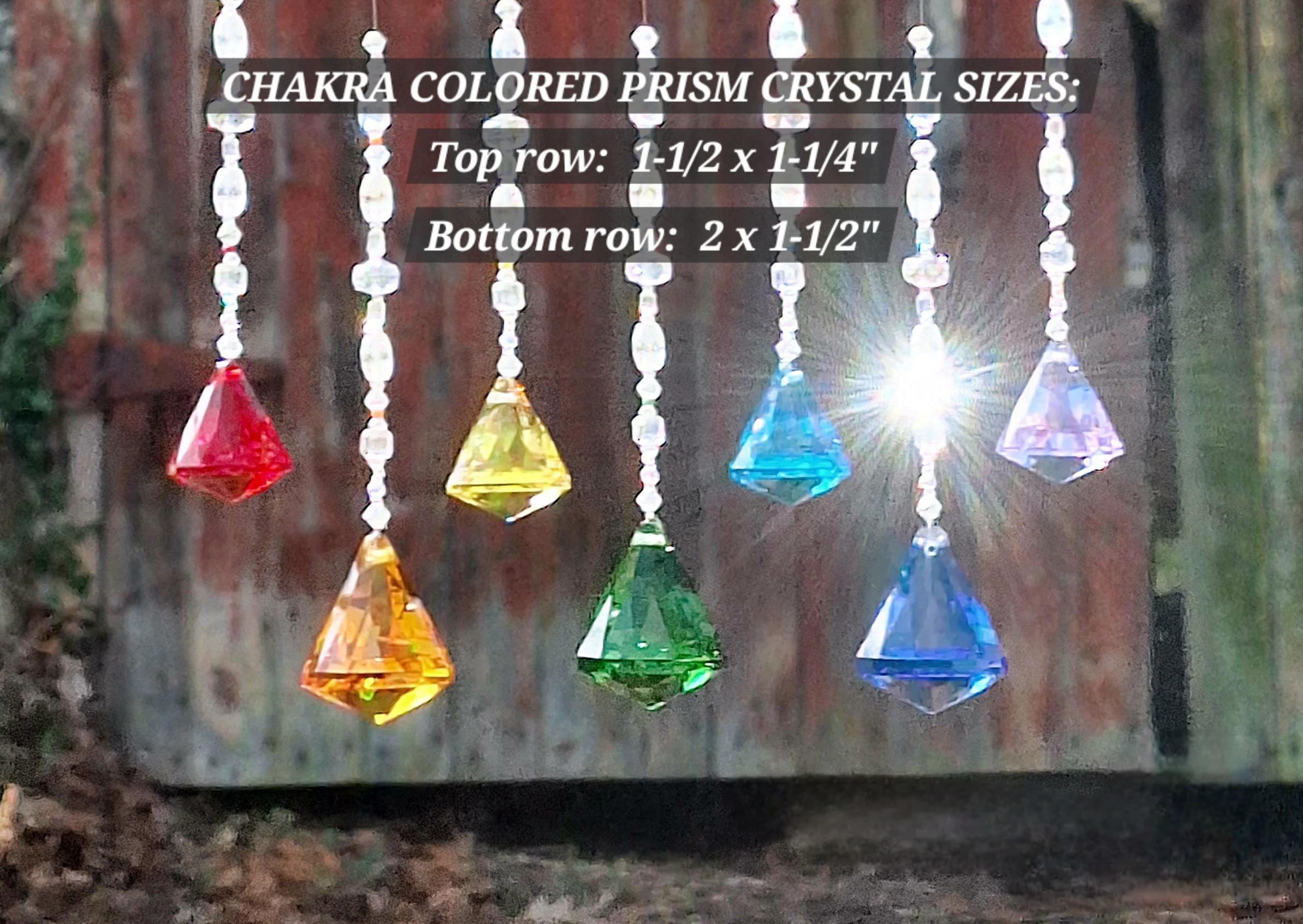 Chakra Suncatcher, Glass Window Suncatcher, Chandelier Suncatcher ...