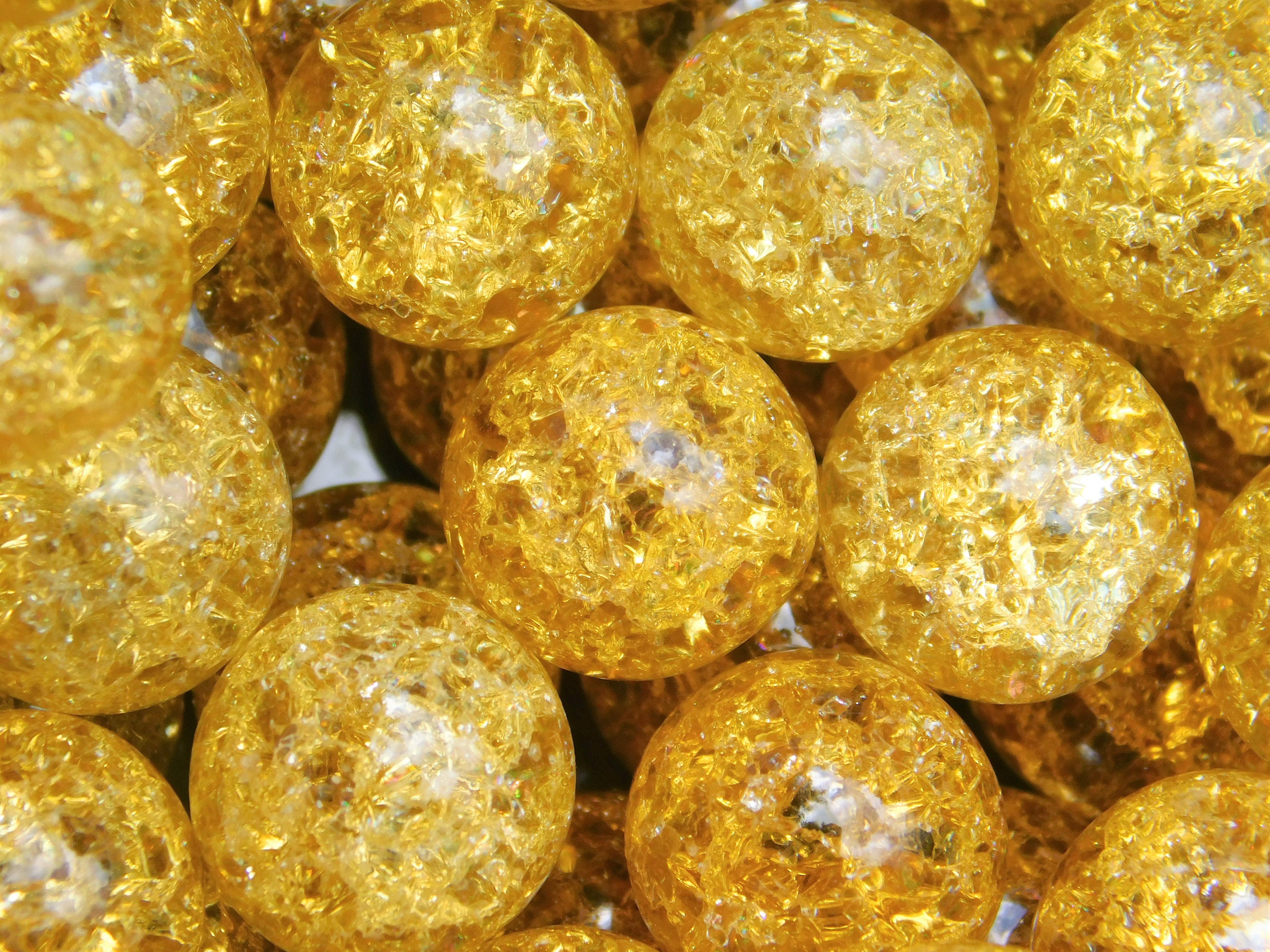 14mm 10 Cracked Marbles Fried Marbles 9/16 Golden - Etsy