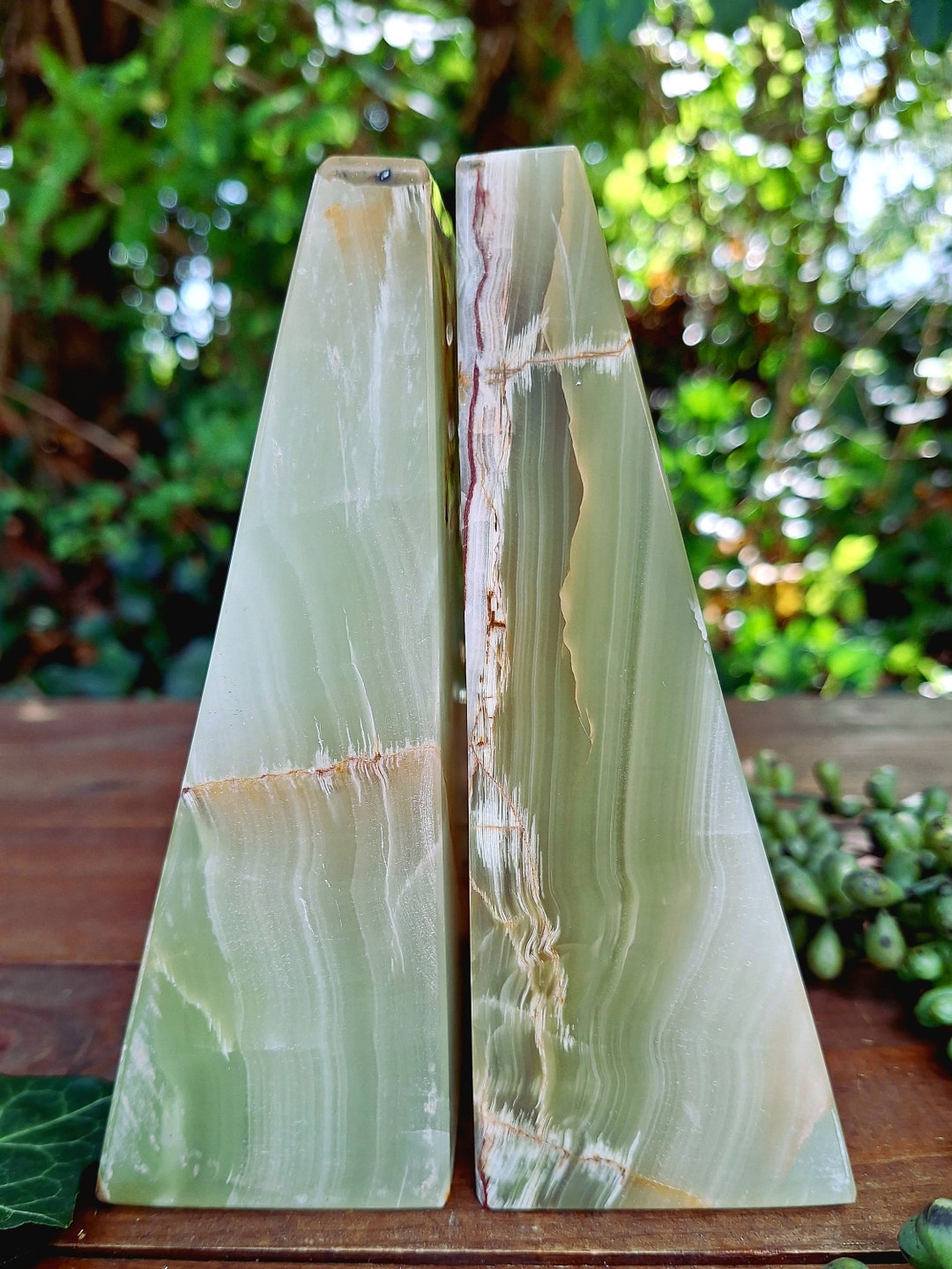 Onyx Bookends Pakistan Onyx Bookends Stone Book Ends Rock - Etsy