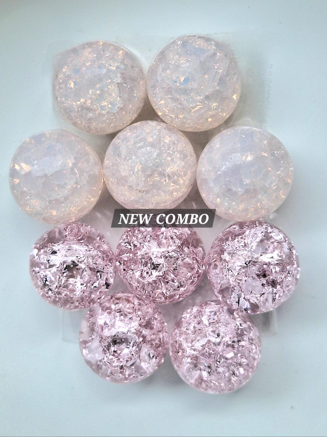 14mm - 10 Cracked Marbles, Fried Marbles, Combo Pkg Marbles, Marbles, 9 ...