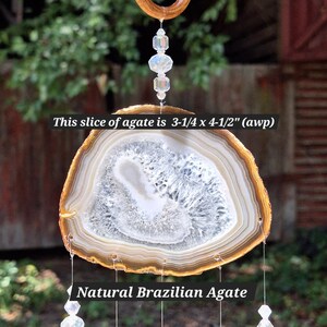 Windchime, Indoor/outdoor Suncatcher, Glass Window Suncatcher, Agate ...