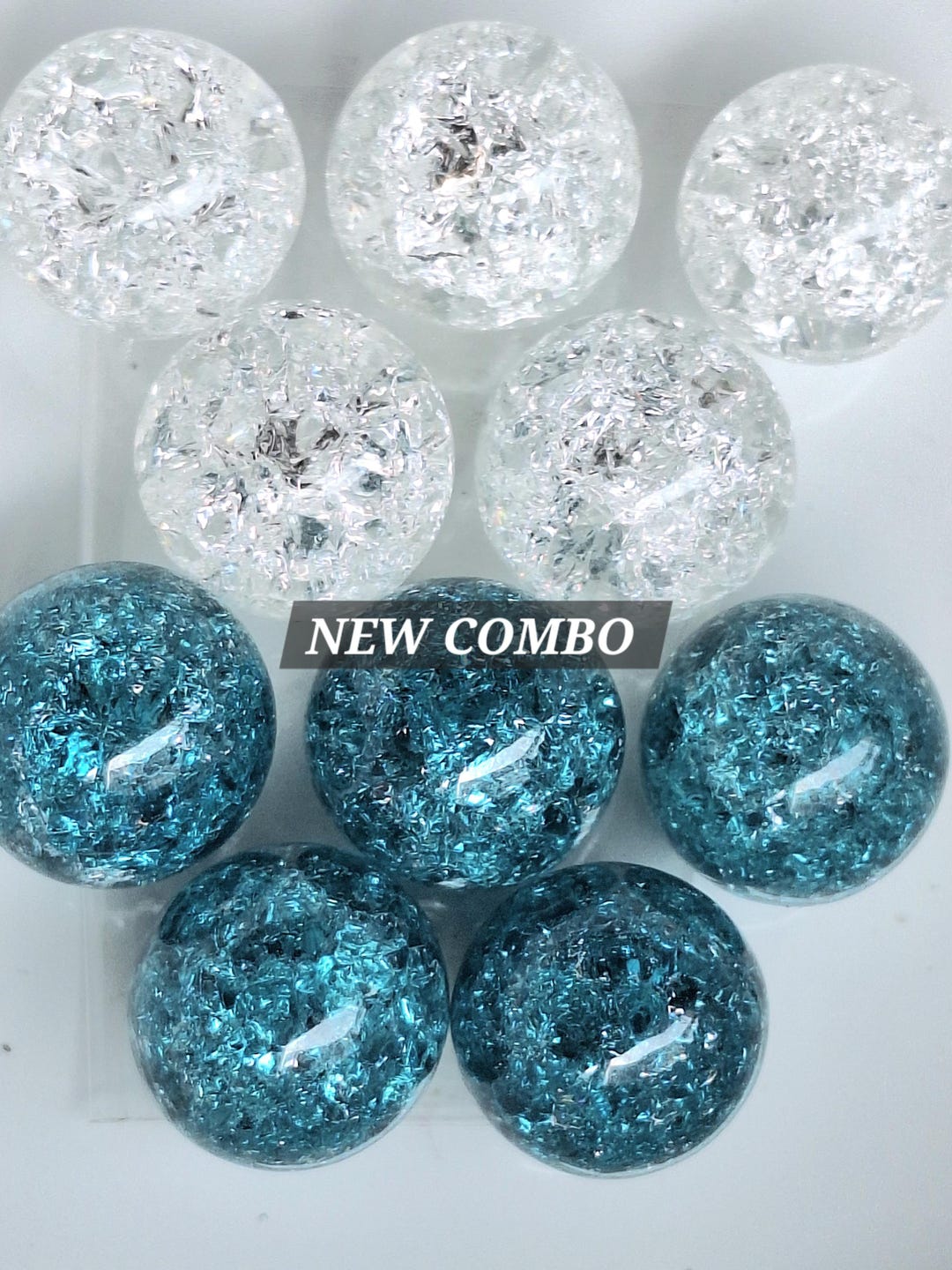 14mm - 10 Cracked Marbles, Fried Marbles, Combo Pkg Cracked Fried ...