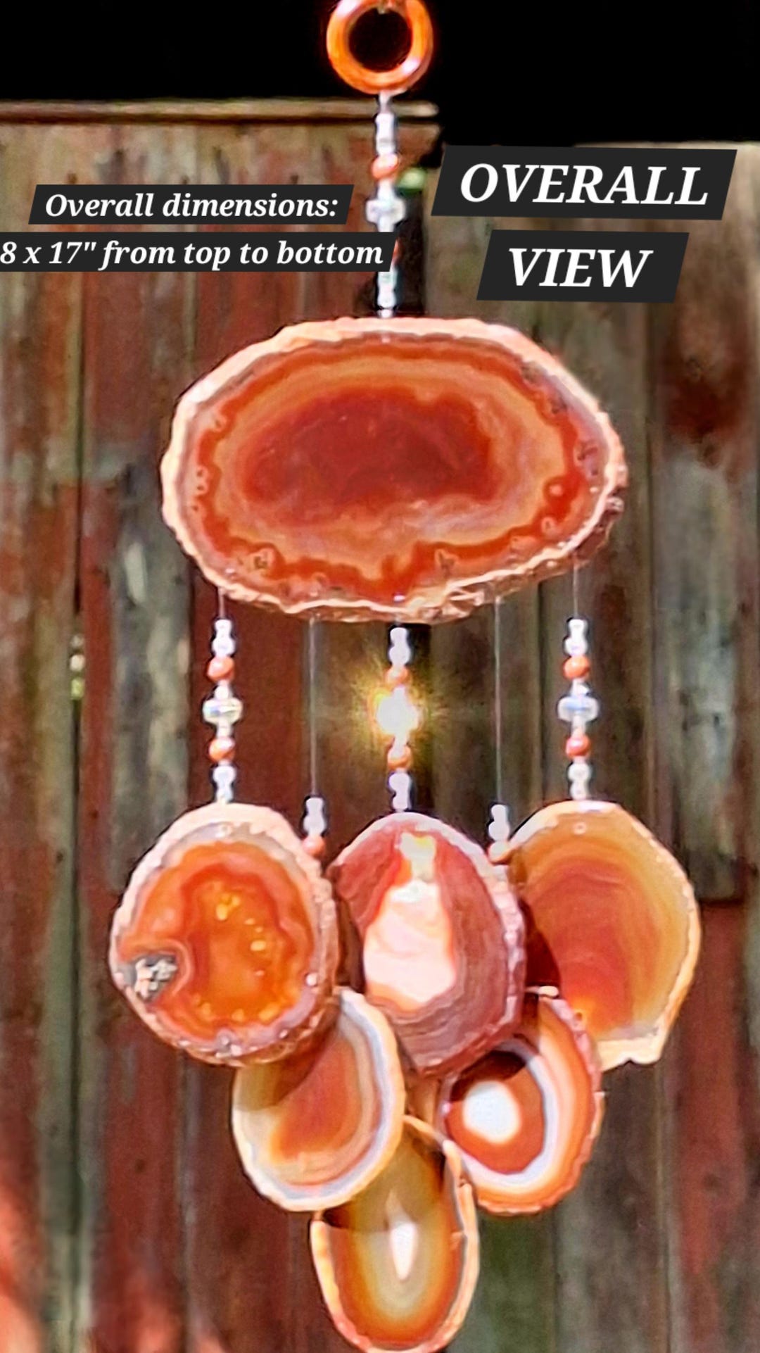 Wind Chime, Sun Catcher, Suncatcher, Agate Wind Chime, Agate Sun ...