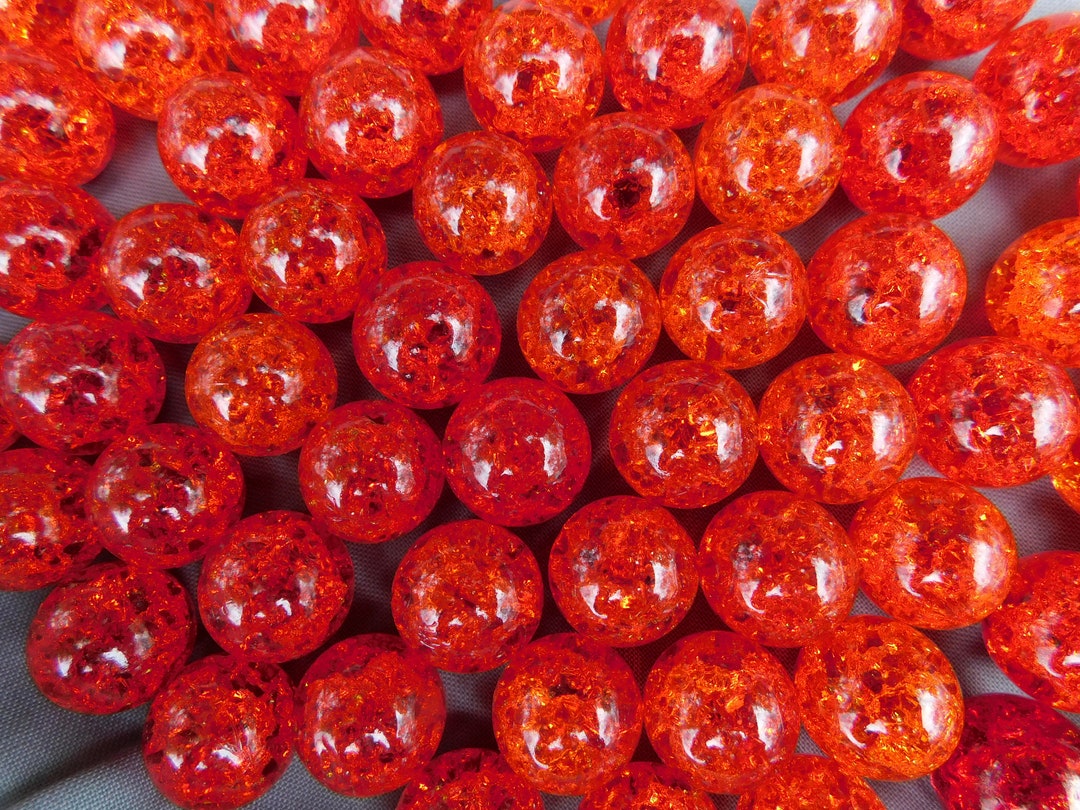 16/17mm / 20 Maraschino Cherry Color,fried Marbles, Cracked Marbles ...