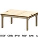 Table furniture Laser Cut Files SvgDxfPdfAiCdrEps | Etsy