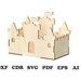 Castle boxLaser Cut Files laser cut template Vector for | Etsy