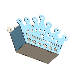 Crown Box,laser Cut Files, Laser Cut Template, Vector for Laser, Laser ...