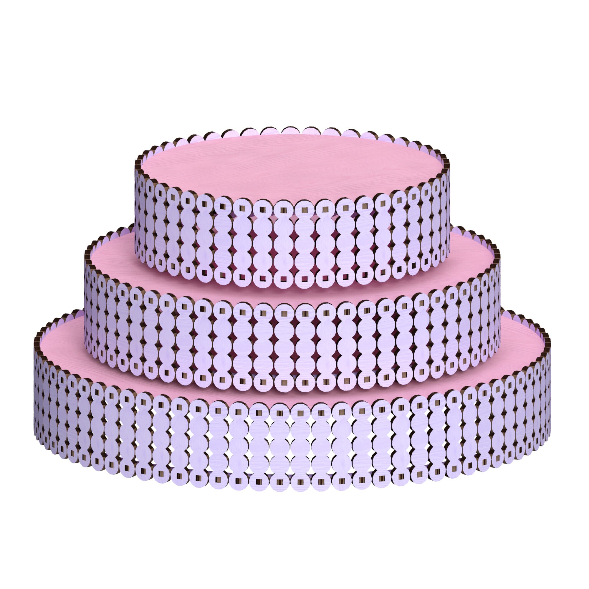 Round Tray Setlaser Cut Files Laser Cut Template Vector for | Etsy