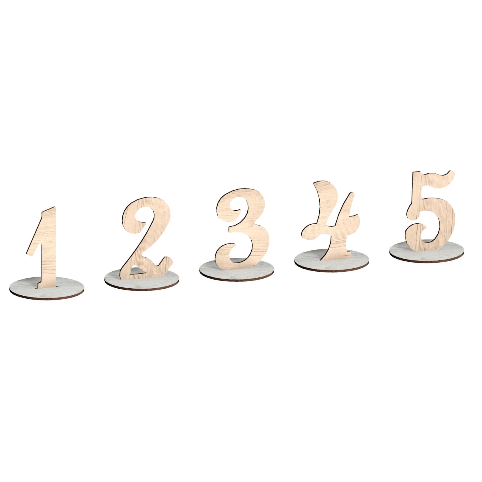 Wedding Tables Numbers Laser Cut Files - Etsy