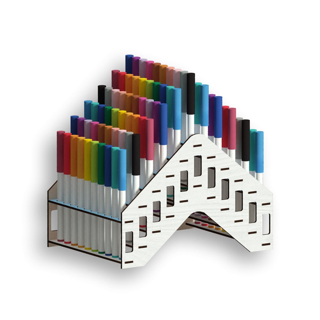 Pen Holder, Pattern Vector for Laser Cutting Cnc,svg,laser Cut Template ...