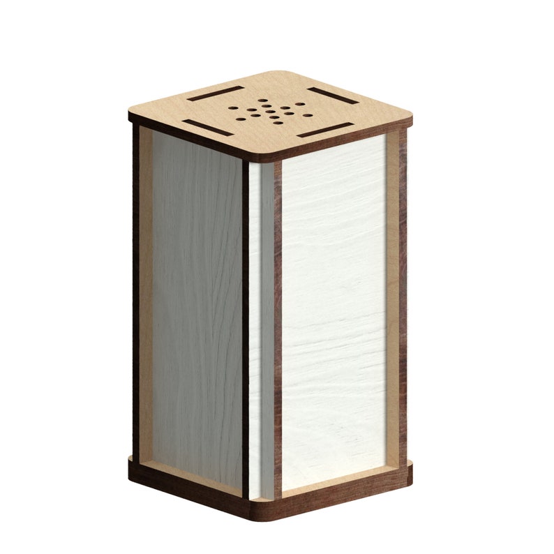 Salt Shaker Pattern Vector for Laser Cutting Cncsvglaser - Etsy