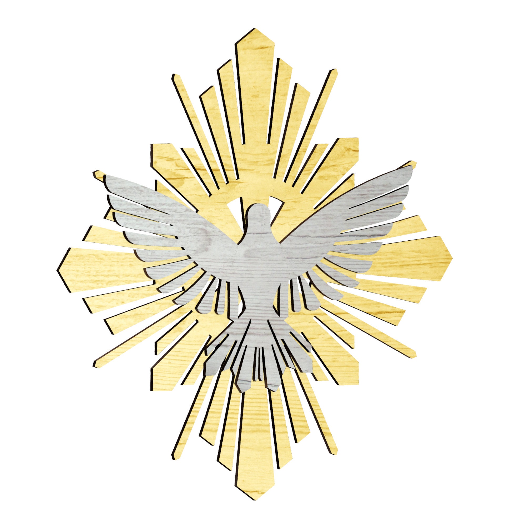 Holy Spirit Laser Cut Files SvgDxfPdfAiCdrEps laser | Etsy