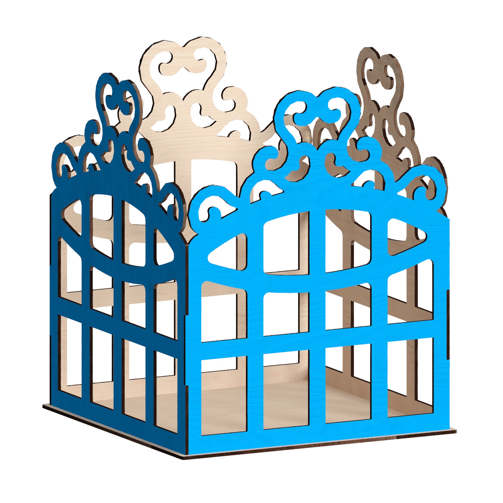 Bird Cage CenterpieceLaser Cut Files laser cut template | Etsy